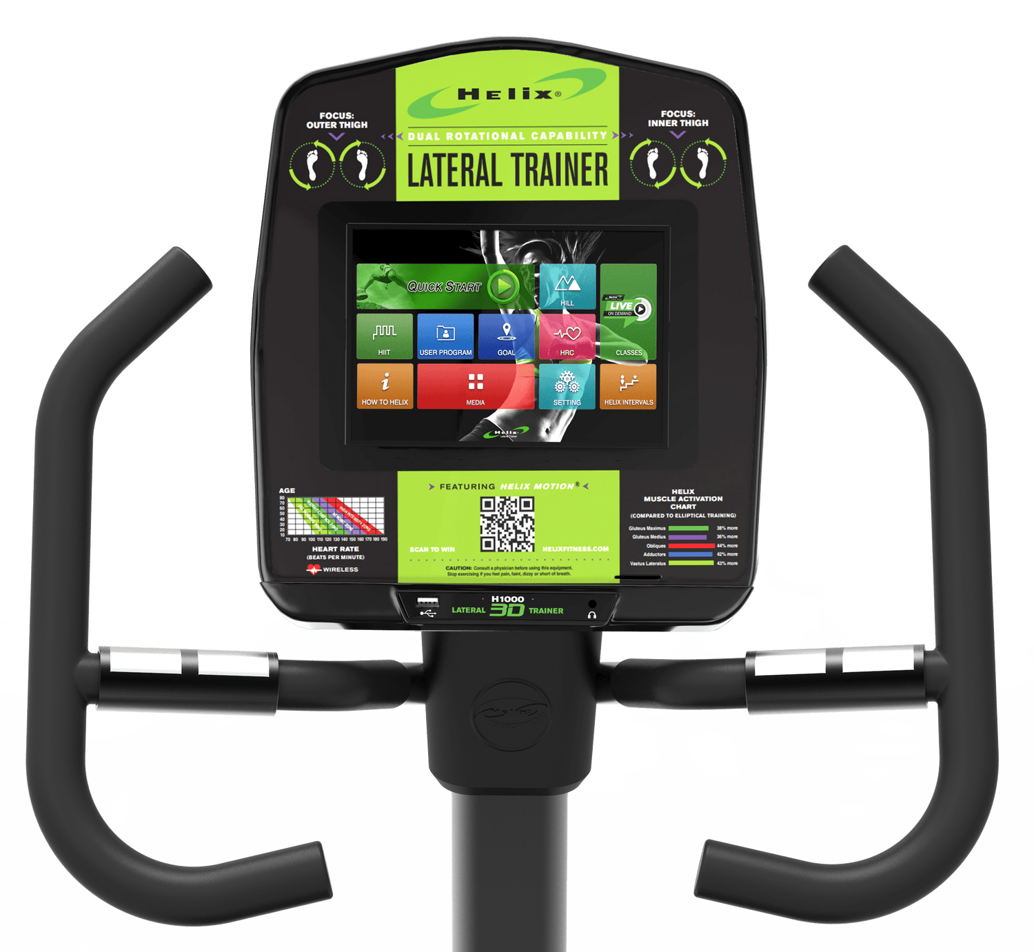 Helix H1000 Digital Essential | Lateral Trainer | Lateral Elliptical ...